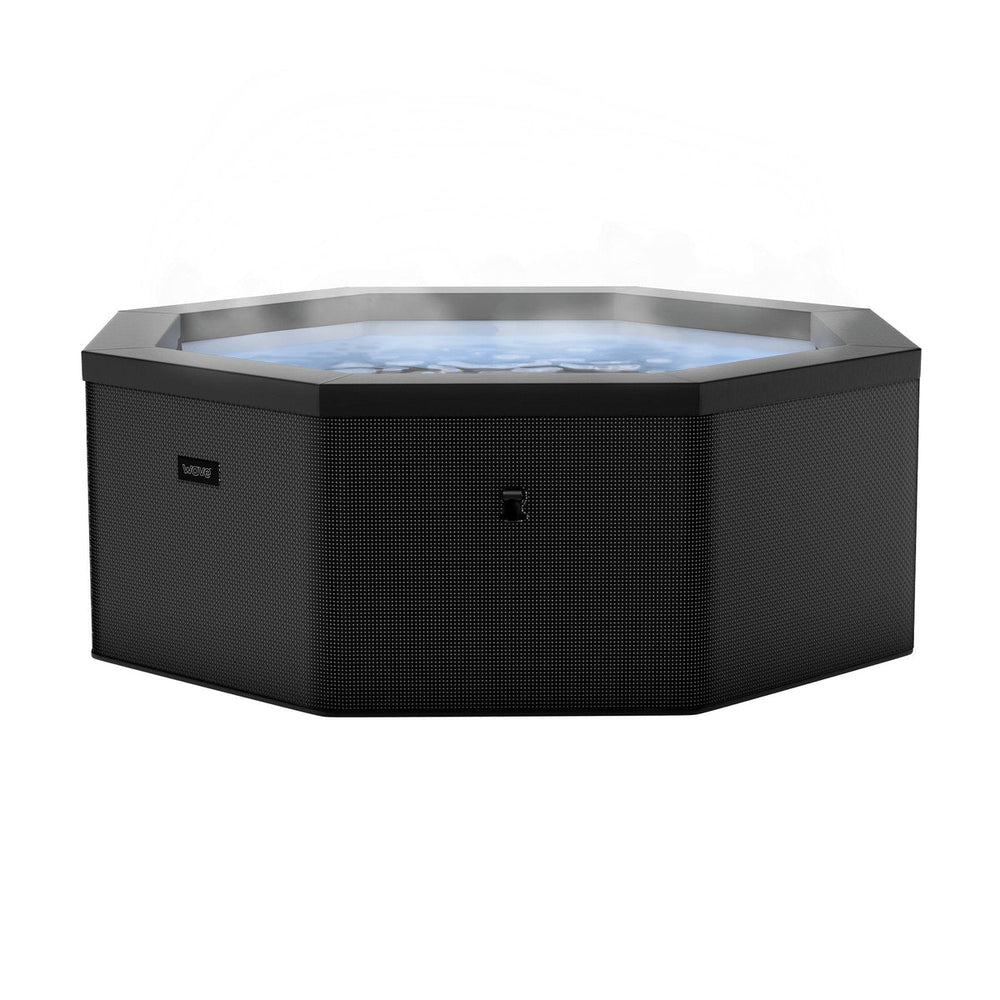 Wave Spa Como Octagon 6 Person Eco Foam Hot Tub With Built-In Integrat ...