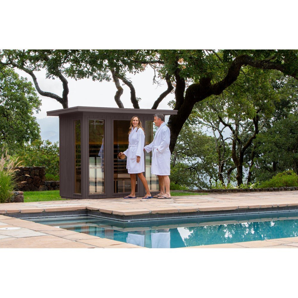 Clearlight Sanctuary™ Outdoor 5 Five Person Full Spectrum Infrared Sau ...