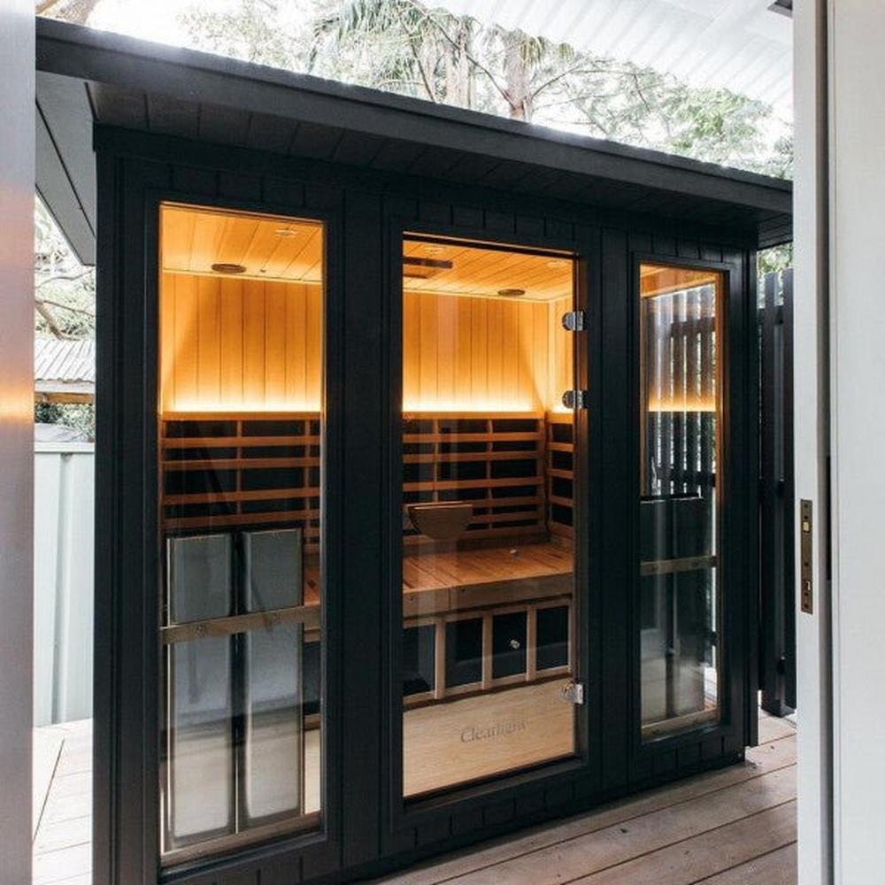 Clearlight Sanctuary™ Outdoor 5 Five Person Full Spectrum Infrared Sau ...