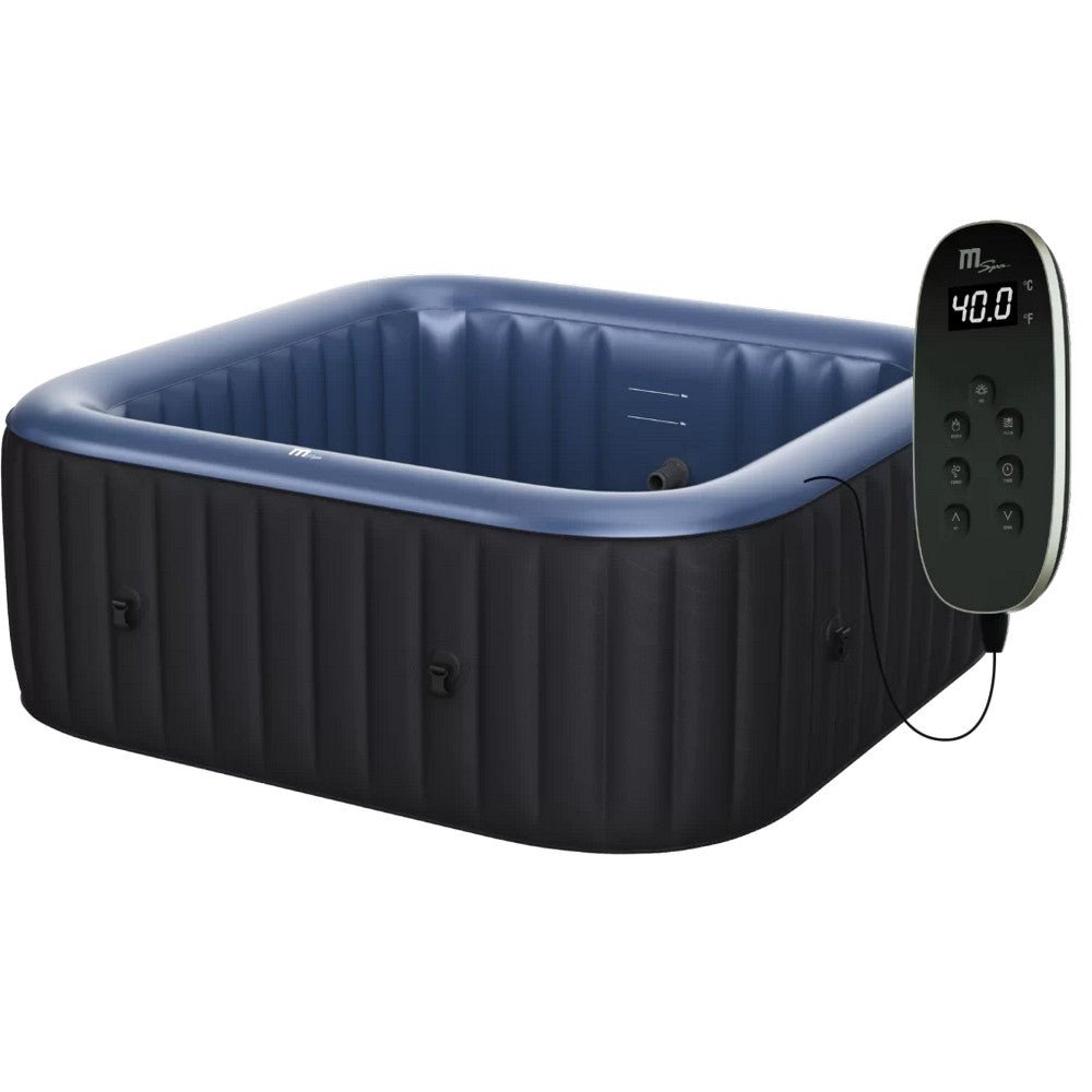 MSPA COMFORT Tekapo 6 Person Square Inflatable Tot Tub Spa - Purely ...