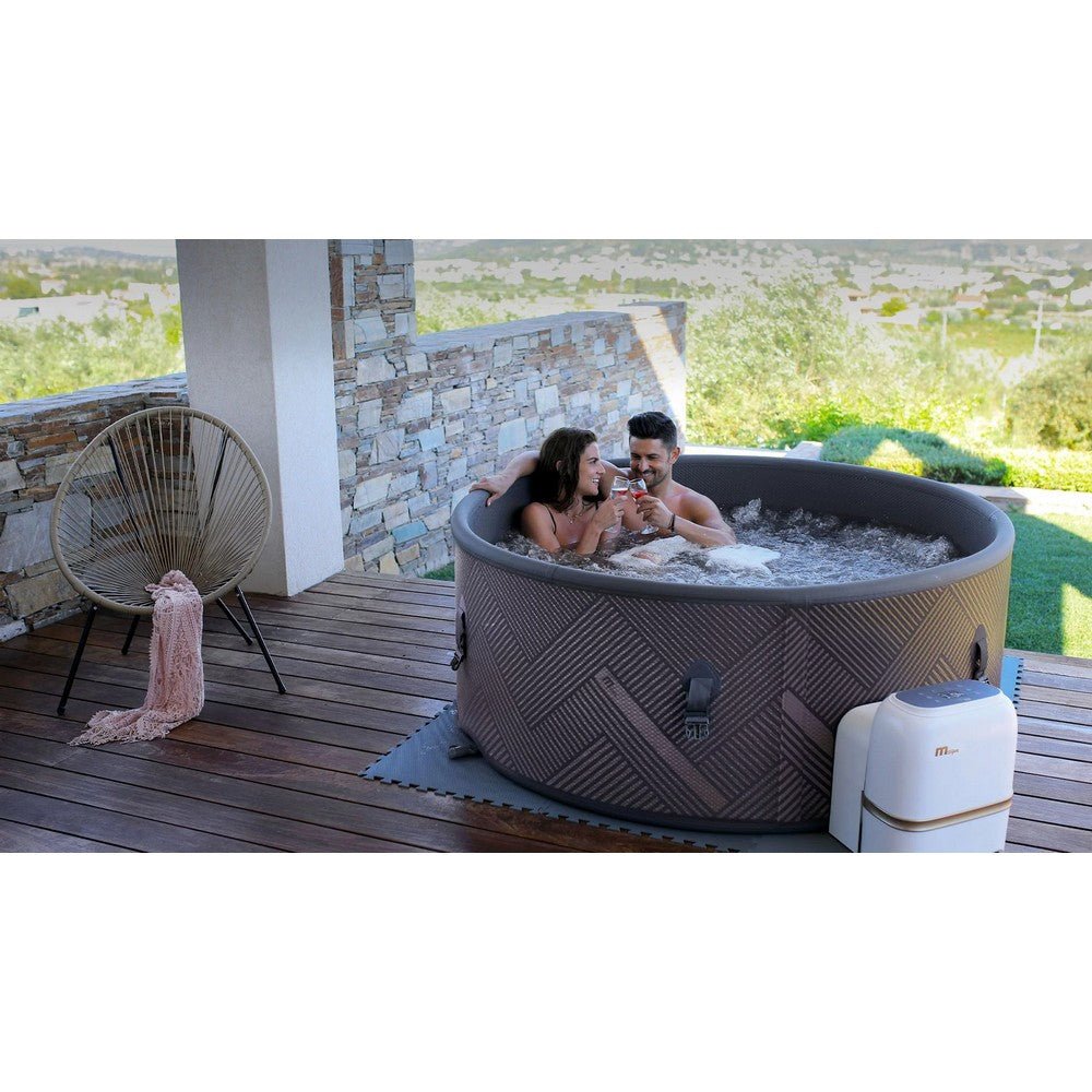 MSPA FRAME Mono Round 6 Person Inflatable Hot Tub Spa - Purely Relaxation