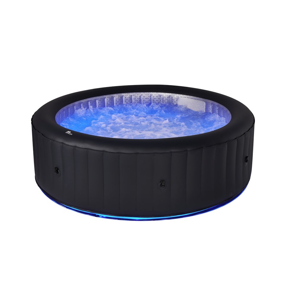MSPA URBAN Aurora Round 6 Person Inflatable Hot Tub Spa With LED light ...